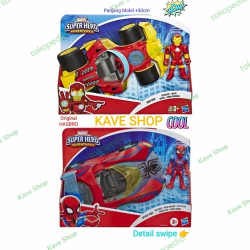 Jual Marvel Adventures Speedster Iron Man / Web Racer Spider-Man - NEW ...
