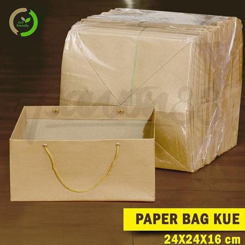 Jual Ready !!! Paper Bag Kotak Box Dus Kue Cake Box | 24x24x15 cm ...