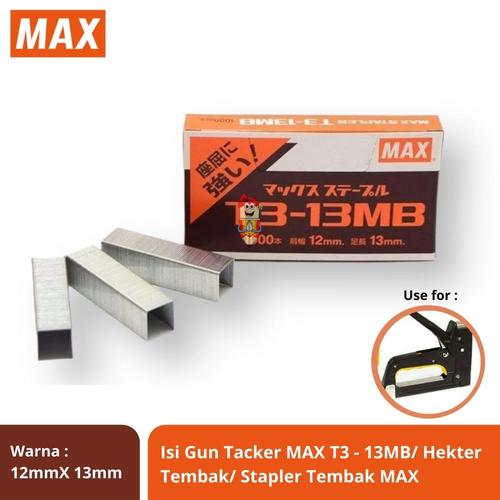 Promo Isi Gun Tacker MAX T3 - 13MB/ Hekter Tembak/ Stapler Tembak MAX ...