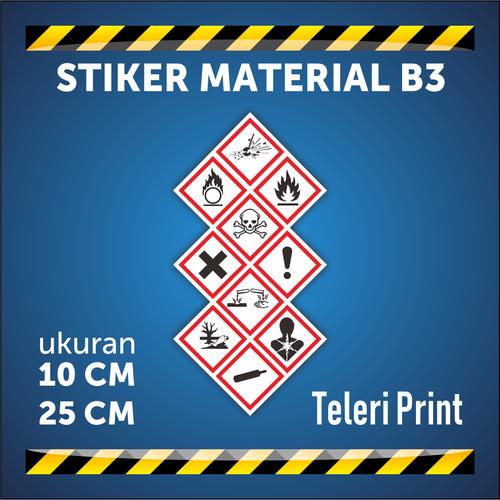 Jual Stiker Material B3 ukuran 10 cm dan 25 cm - 25 CM, KOROSIF - Kab ...