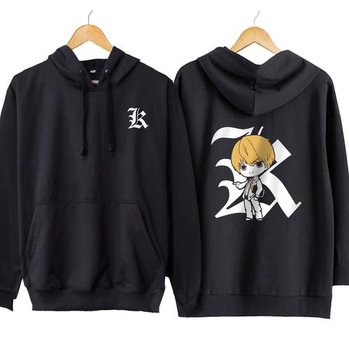 Jual Jaket hoodie jumper anime LIGHT YAGAMI CHIBI - DEATH NOTE - HITAM ...