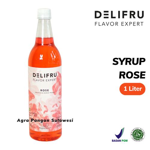 Jual Syrup ROSE Delifru | Sirup Bunga Mawar Premium 1 L 1000 ml ...
