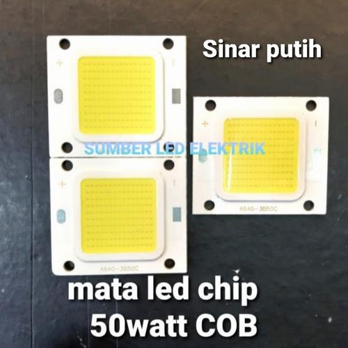 Jual mata chip led cob 50w 50watt mata chip pju cobra 50w chip led ...