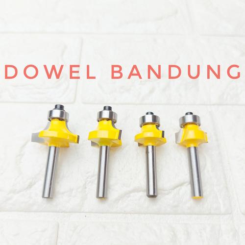 Jual Mata Profil Kayu Round Over Router Bit Radius Sudut kayu shank 1/4 ...