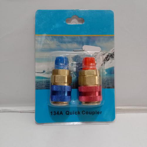 Jual QUICK COUPLER PENTIL ISI FREON AC MOBIL R134a ADAPTOR NEPEL ...