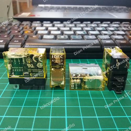 Jual Idec Relay RJ1S-CLD-D24 (With Diode) koil 24Vdc 1NO 1NC 12A 250Vac ...