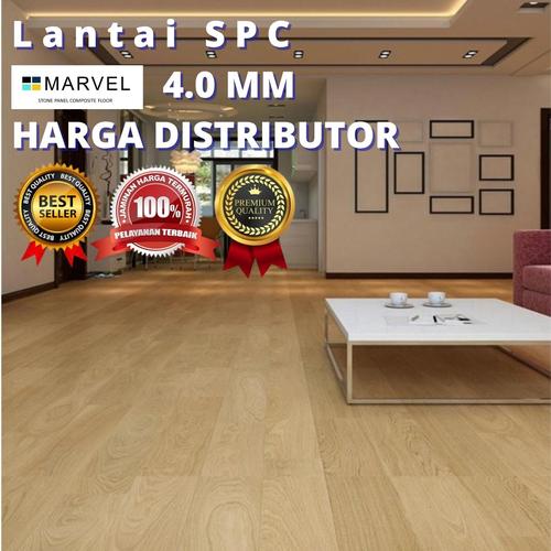 Jual Lantai SPC Click Anti Air & Rayap Merk Marvel Tebal 4mm Harga per ...