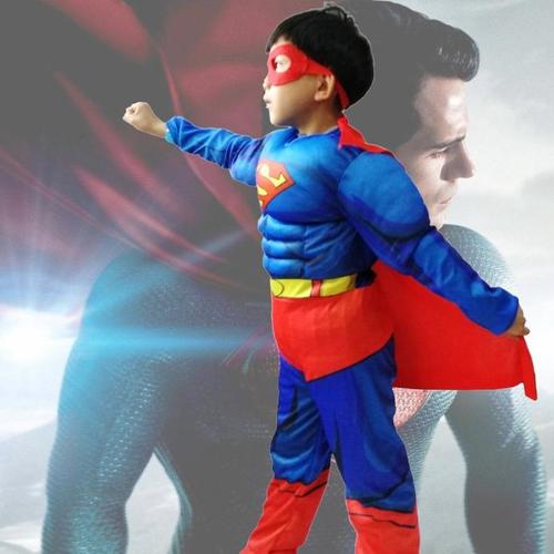 Jual Kostum Superhero Anak Superman Baju Halloween Costume Pahlawan ...