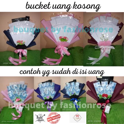Jual bucket uang kosong 10slot bisa request warna bucket snack bucket ...