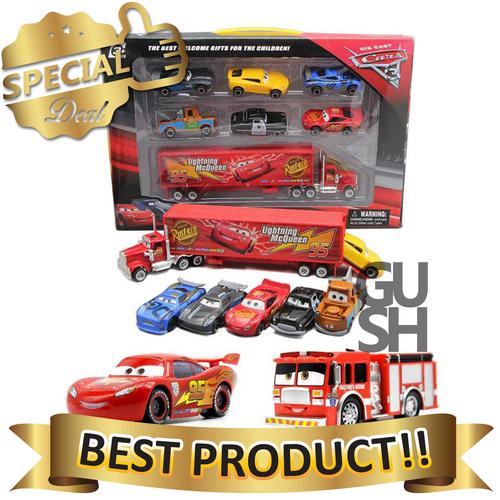 Jual Set Mainan Mobil-mobilan Anak Car Lightning McQueen Truck ...