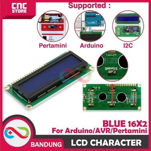Jual [CNC] LCD CHARACTER 16X2 1602 5V BLUE BACKLIGHT MODULE - Kota ...