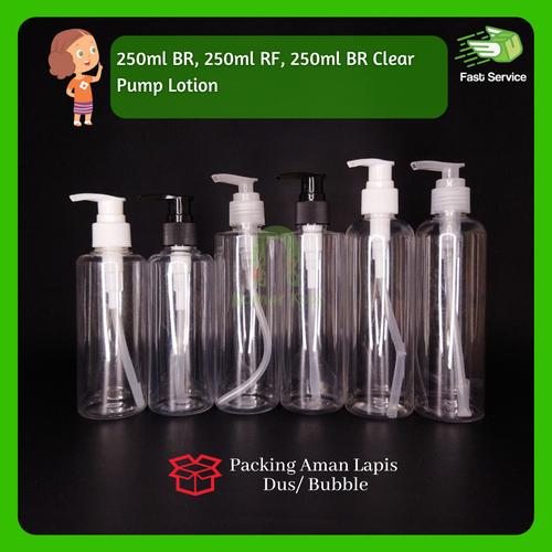 Promo BOTOL 150ML RF CLEAR PUMP LOTION PET TEBAL SABUN SHAMPO SANITIZER ...