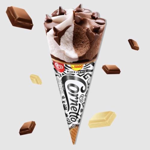 Jual Wall's Cornetto Classico Black & White 80ml / Ice Cream / Es krim ...
