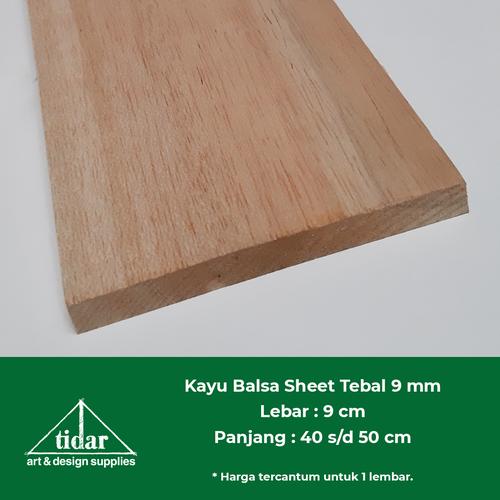 Jual Kayu Balsa Sheet 9 mm / Balsa Lembaran / Papan / Kayubalsa - Kota ...