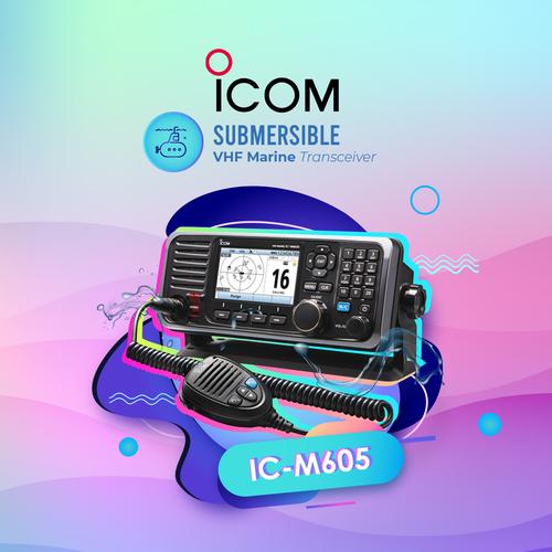 Promo Icom IC-M605 VHF Rig Marine Kapal Ori Baru Radio Transceiver ...