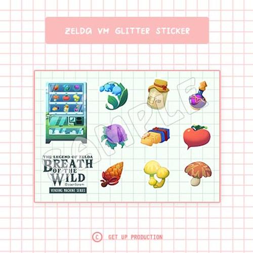 Jual Glitter Sticker Zelda Vending Machine/ Stiker Glitter Zelda ...