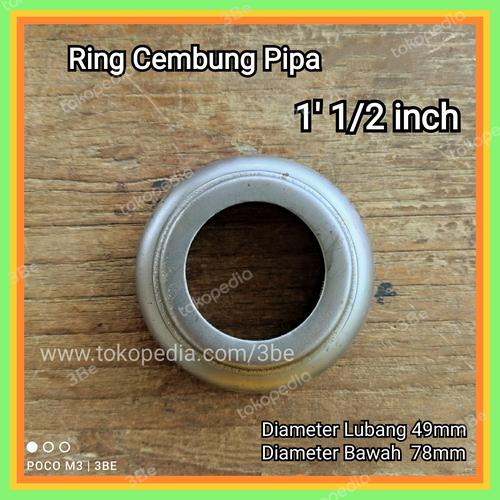 Jual ring pipa 1 1/2 inch kaki tapak kring cembung pintu pagar besi ...