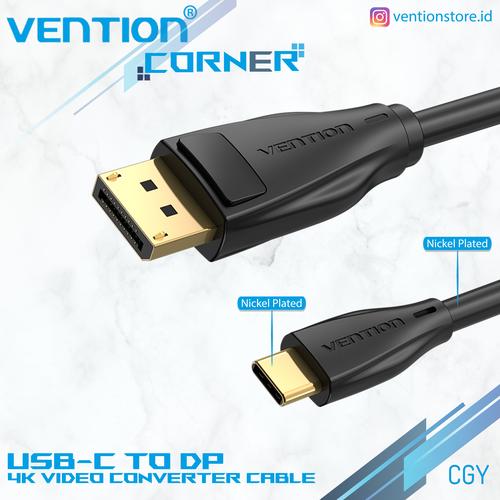 Jual VENTION Kabel USB Type C to DP Display Port - CGY, 1 METER - Jakarta Pusat - Vention ...