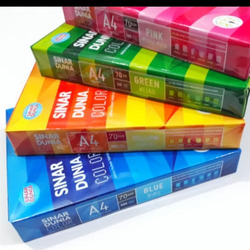 Jual kertas HVS A4 warna sinar dunia - Kuning - Jakarta Pusat - TALENTA ...