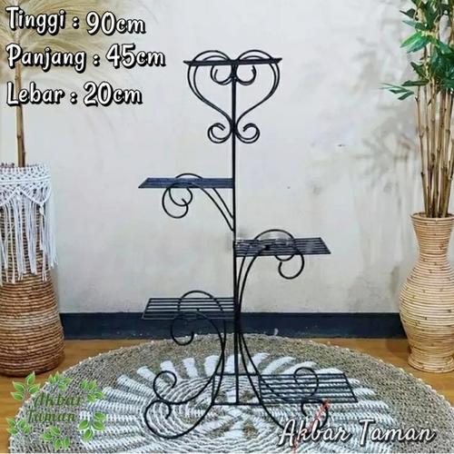 Jual Standing Rak Pot Tanaman 5 Susun Pot Cantik Tinggi 90 cm / Rak ...
