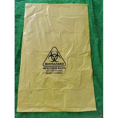 Jual Plastik Sampah Infeksius 90X120 - Limbah Medis B3 Logo BIOHAZARD ...