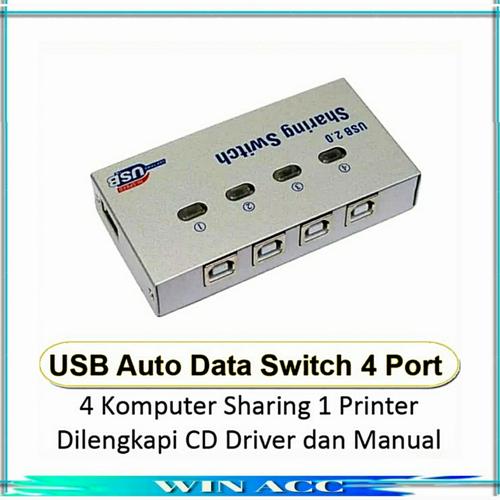 Jual USB Sharing Switch 4port / USB Auto Data Switch Printer 4 port - Jakarta Pusat - WIN ACC 78 ...