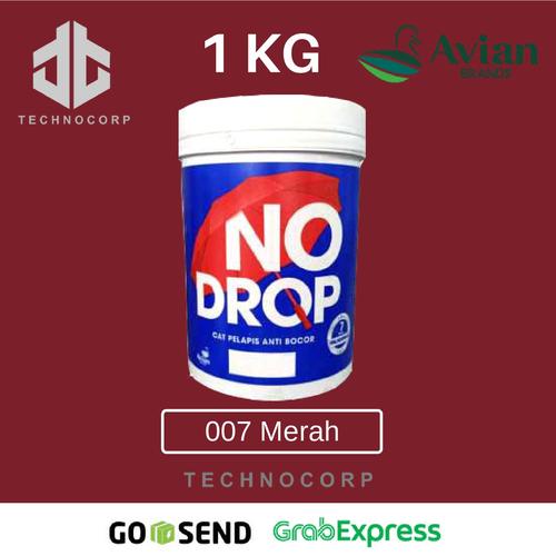 Jual NO DROP 007 MERAH / MARON CAT PELAPIS ANTI BOCOR TEMBOK GENTENG 1 ...