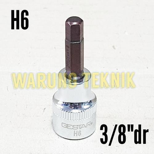 Jual HEX BIT SOCKET H6 KUNCI SOK HEXAGON 6 MM 3/8" DR - Jakarta Barat ...