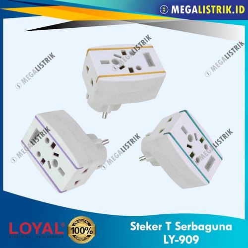 Jual Loyal Steker T Serbaguna / Colokan Cabang 3 / Adaptor LY-909 ...