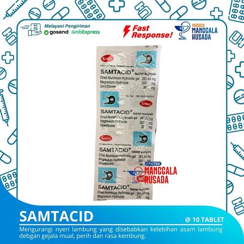 Jual SAMTACID OBAT MAAG PER STRIP @ 10 TABLET - Kota Palembang - APOTEK ...