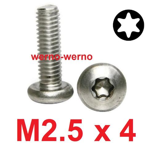 Jual Baut Torx M2.5x4 Stainless Bintang Pan Head Screw 2.5mm x 4mm M2.5 ...
