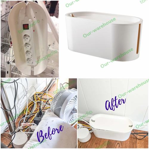 Jual ROMA Tempat Pengaturan dan Penyimpanan Kabel dengan Penutup Putih ...