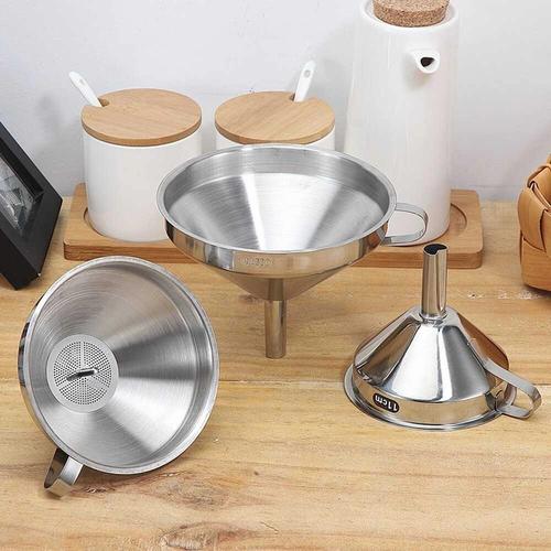 Promo CORONG DAPUR MULTIFUNGSI FUNNEL STAINLESS STEEL + FILTER SARINGAN ...