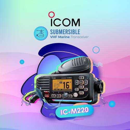 Jual Icom IC-M220 VHF Marine Transceiver Ori Baru Garansi PT Eli Rig ...