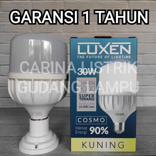 Jual LUXEN LAMPU LED COSMO 30W 30 WATT CAHAYA KUNING 3000K GARANSI 1 ...