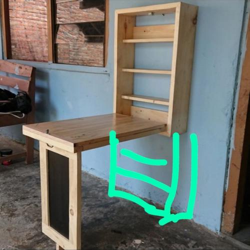 Jual meja lipat dinding kayu bloktik - Kota Bekasi - Kastil Furniture ...