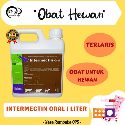 Jual INTERMECTIN Oral 1 LT(obat kutu,gurem,scabies, cacing pada hewan ...
