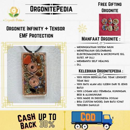 Jual Kalung Orgonite Pendant Infinity +Tensor Setiap Sisinya Ukuran 2,5 ...