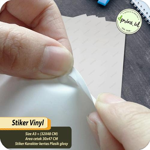 Jual Cetak Print Sticker Kromo Vinyl A3+ Stiker Glosy - VINYL PUTIH ...