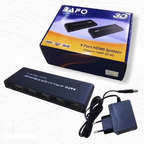 Jual Hdmi 2.0 splitter bafo 4 port 4k ir hdr edid a5-0004b1-Hdtv 1 in 4 ...