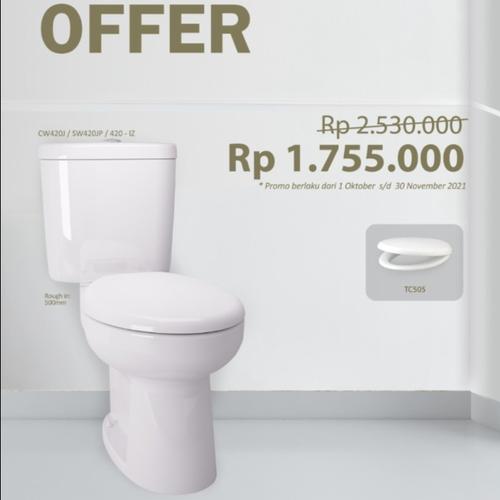 Jual KLOSET Duduk TOTO CW420j / Closet Duduk CW 420J / CW 420 J ...