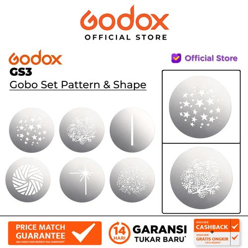 Jual Godox Gobo Set Pattern & Shape GS3 for VSA Spotlight Attachment ...