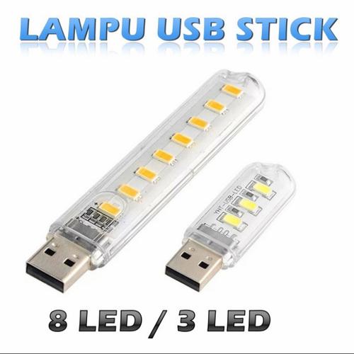 Jual Lampu LED USB mini LED stik 3/8 LED emergency lampu reading lamp ...