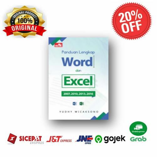 Jual Buku Panduan Lengkap Word Dan Excel 2007, 2010, 2013, & 2016 - Origina - Jakarta Barat ...