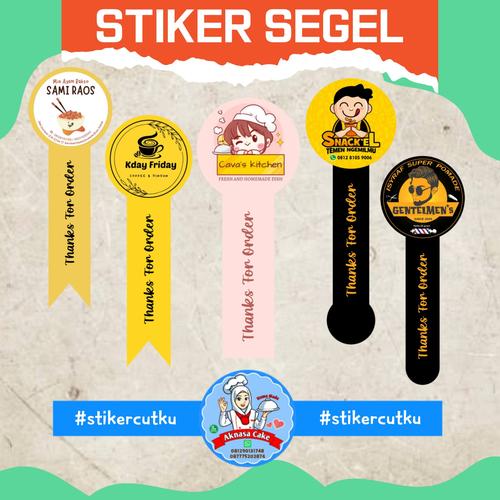 Jual Stiker Makanan / Stiker Seal /Stiker Segel / label kemasan botol ...