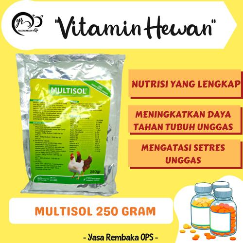 Jual Multisol 250 gr (Vitamin Lengkap Dosis Tinggi Pada Unggas) - Kab. Tulungagung - Yasa ...