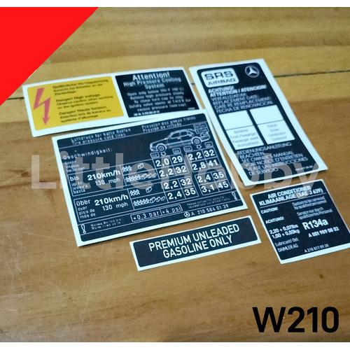 Jual stiker mercedes w210 FL V engine - Putih - Jakarta Selatan ...