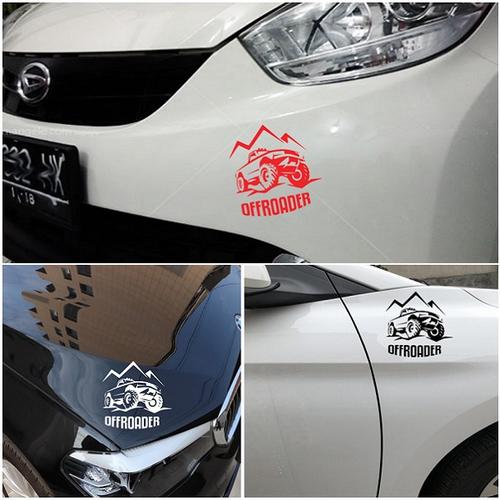 Jual Stiker Lucu Unik Body Kaca Mobil Cutting Sticker Off Roader - Kab ...