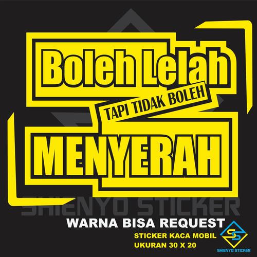 Jual STICKER CUTTING KATA2 MOBIL,TRUCK,PICKUP DLL - Kota Surabaya ...