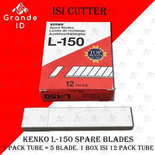 Jual ISI CUTTER KENKO L-150 REFILL CUTTER L-500 ISI 5 BLADE - Jakarta ...